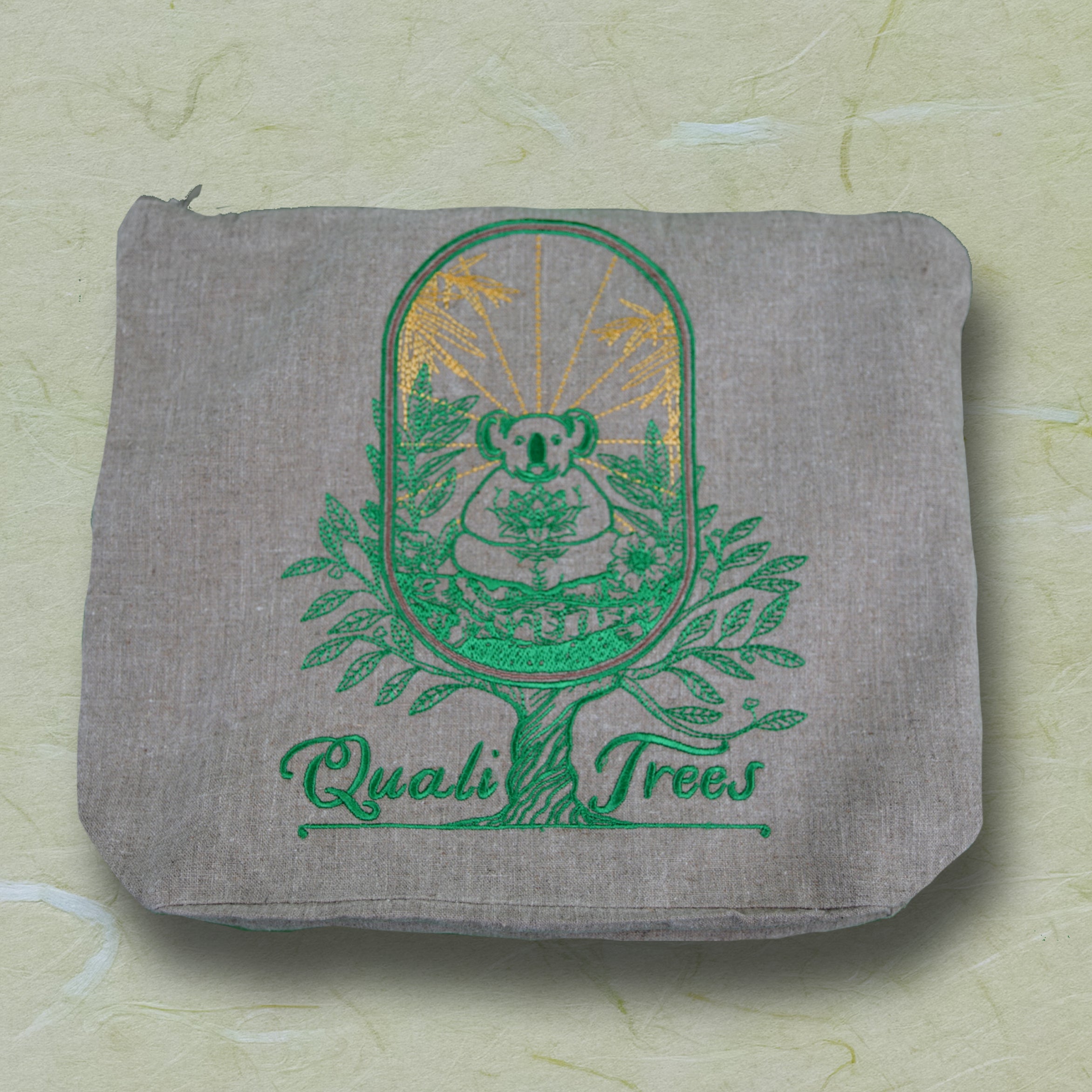 Organic Hemp Zipper Pouch (Limited Edition:1/75) – qualitreescollective